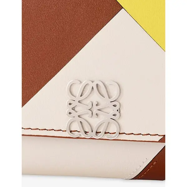 Loewe Anagram Graphic Leather Wallet - Multicolor Squirrel