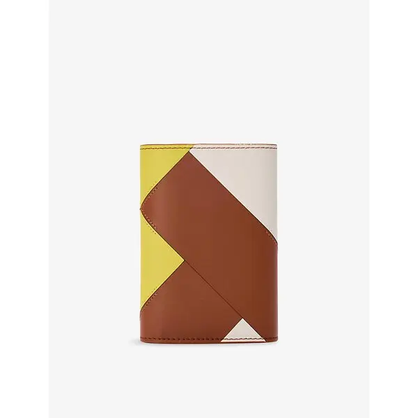 Loewe Anagram Graphic Leather Wallet - Multicolor Squirrel
