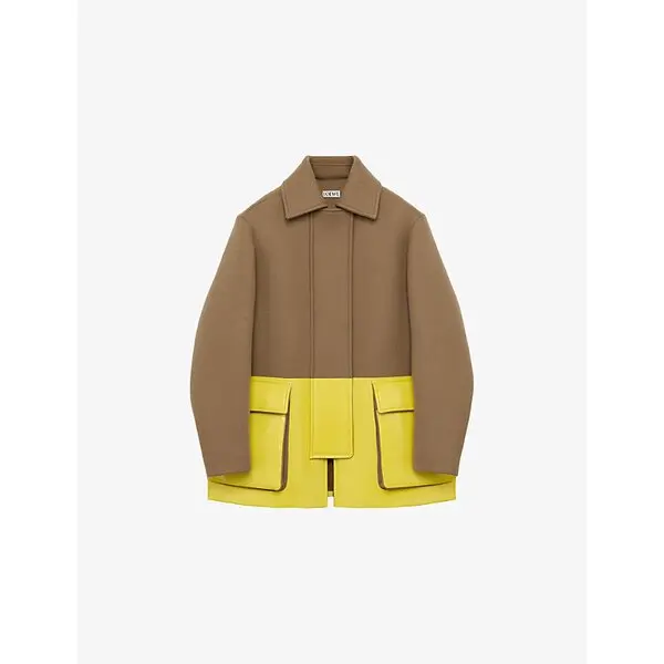Loewe Contrast Long-sleeve Wool Jacket