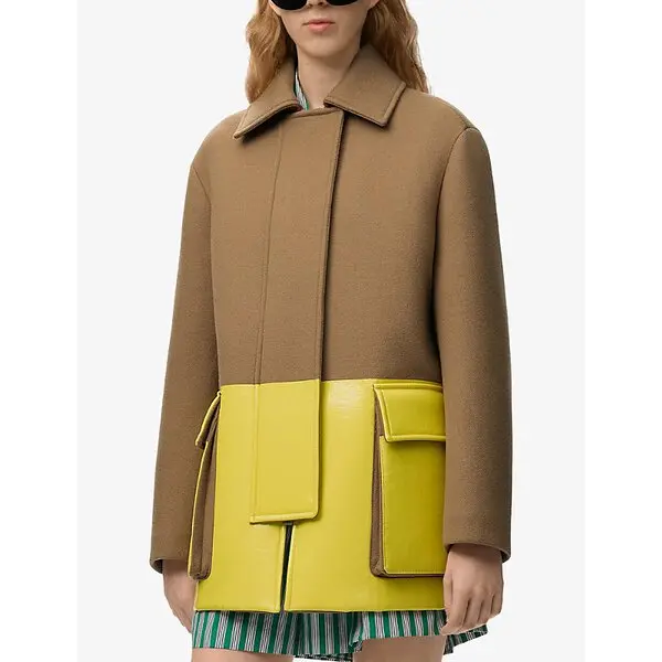 Loewe Contrast Long-sleeve Wool Jacket