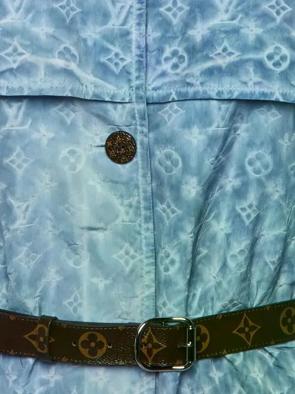 LOUIS VUITTON Monogram Belted Trench Coat