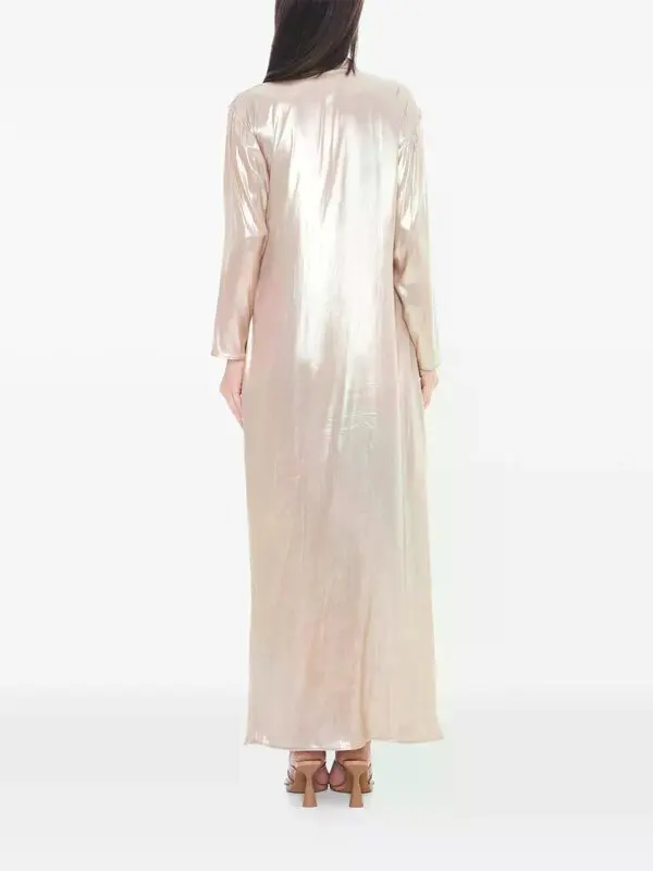 TESSITURA BODY COUTURE Metallic-effect Maxi Dress