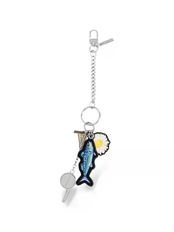 Marc Jacobs Camp Whistle Cluster Bag Charm - Silver