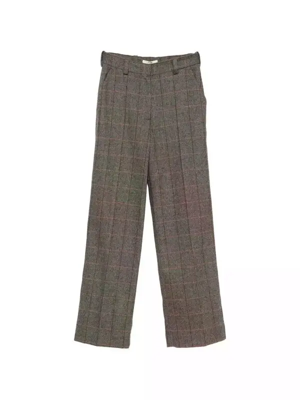 Maje Herringbone Checked Trousers