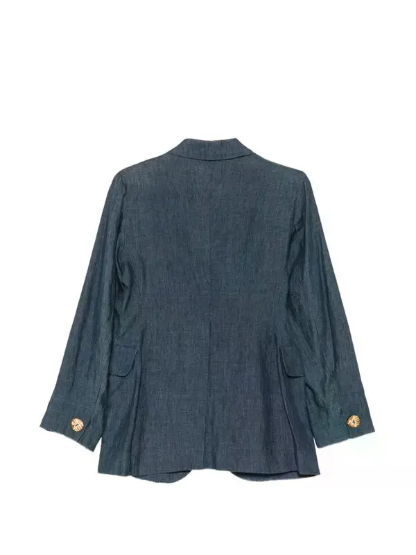 ROMEO GIGLI 1990s Button-up Linen Jacket