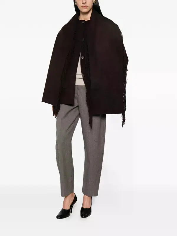 YERSE Fringe-trimmed Fitted Jacket