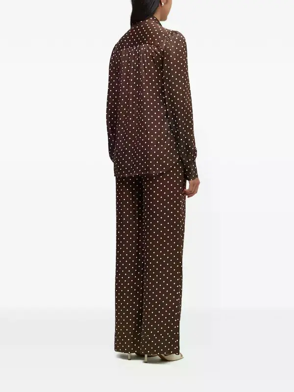 Chinti & Parker Polka-dot Pussy-bow Shirt