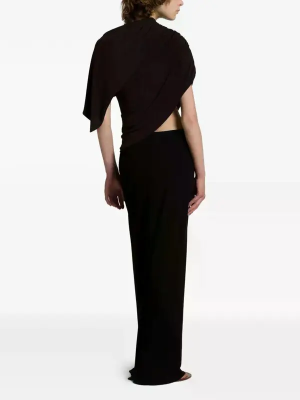 Alberta Ferretti Draped Cut-out Dress