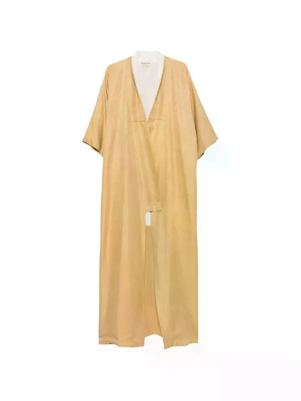 A.N.G.E.L.O. VINTAGE CULT 1970s Jacquard Kimono Dress - Neutrals