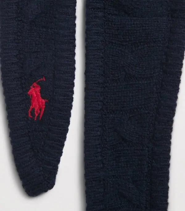 Polo Ralph Lauren Wool-cashmere Cable-knit Wrap Snood