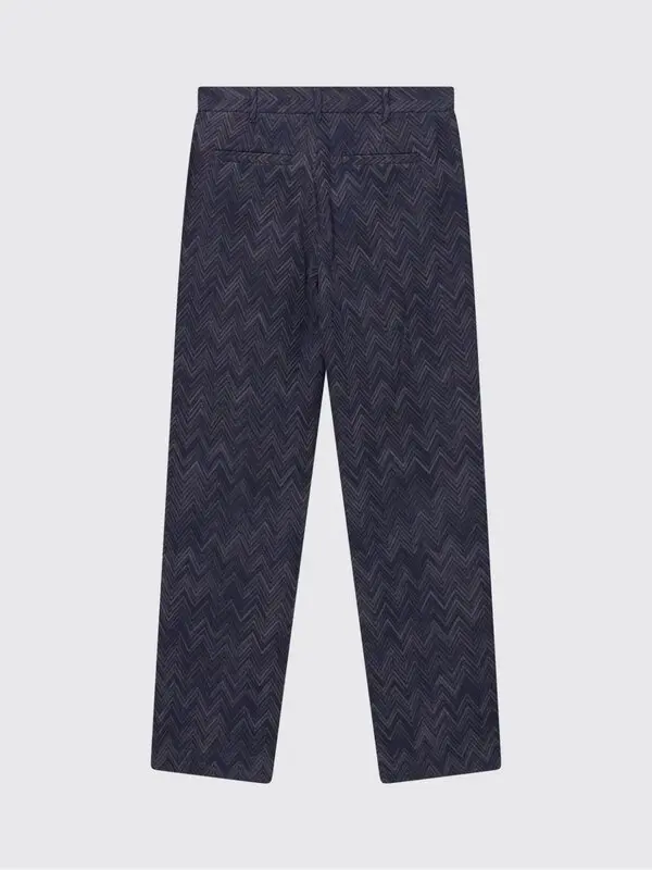Missoni Slim Fit Zig-zag Wool Blend Chino Trousers