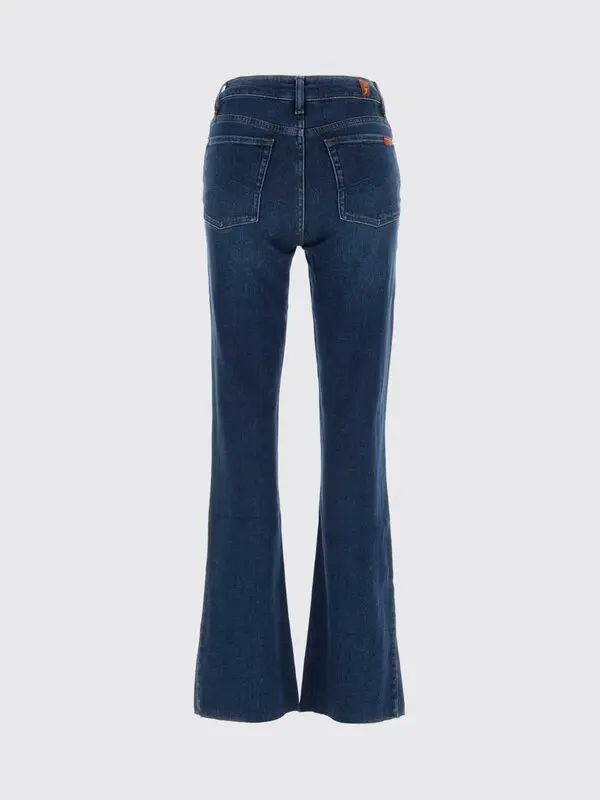 7 For All Mankind The Leggy Flared Jeans In Mid-rise Stretch Denim