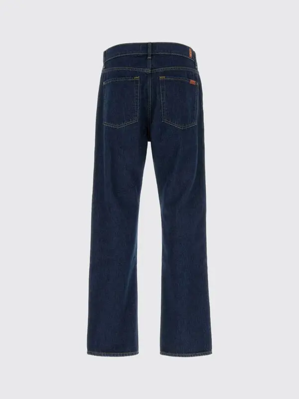 7 For All Mankind Modern Straight Leg Jeans In Mid-rise Cotton Denim