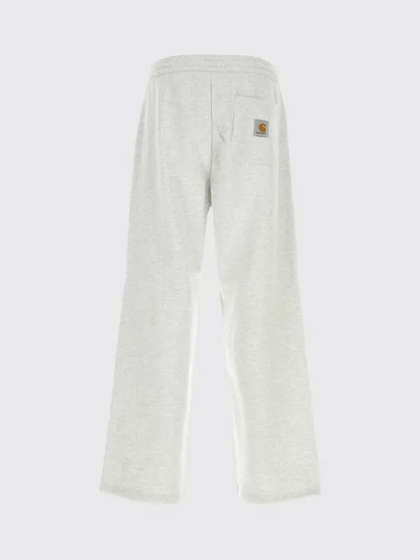 Carhartt Work In Progress Cotton-blend Jogger Pants With Elasticated Waist - Grey