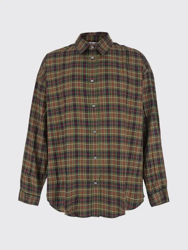 Acne Studios Tartan Check Wool And Mohair-blend Shirt