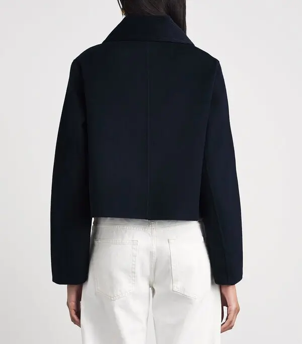 Claudie Pierlot Wool-blend Corduroy-collar Jacket