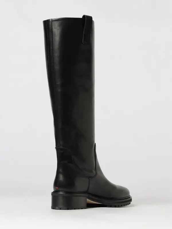 AeydĒ Henry Smooth Leather Knee-high Boots With Lug Sole