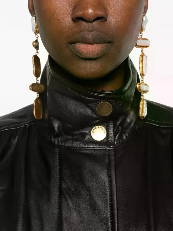 Zimmermann Valiant Leather Bomber Jacket