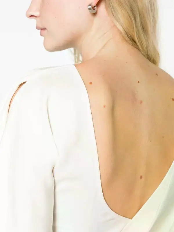 ENTIRE STUDIOS Odeon Draped Top Cream - White