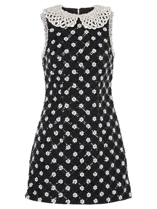 Rebecca Vallance Alivia Embellished Shift Dress - Black