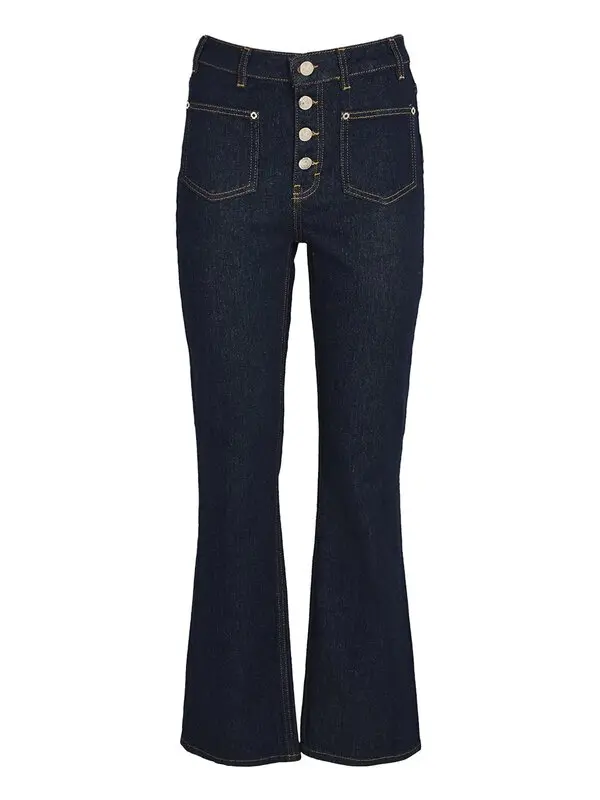 Maje Patch-pockets Straight-leg Jeans - Blue