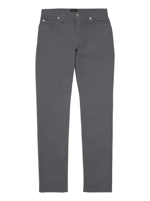Brioni Meribel Stretch-cotton Jeans - Grey