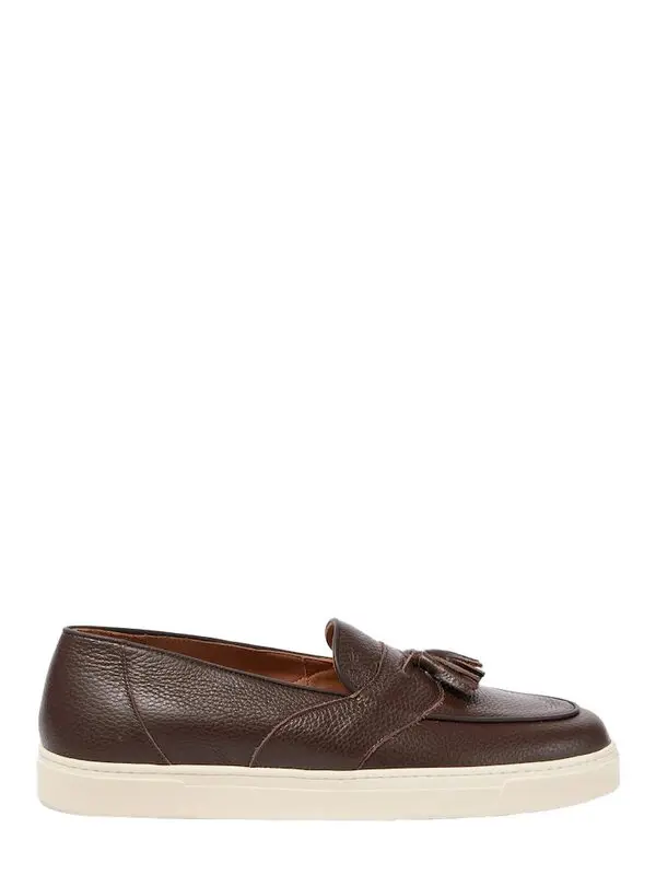George Cleverley Joey Tassel Loafers - Brown