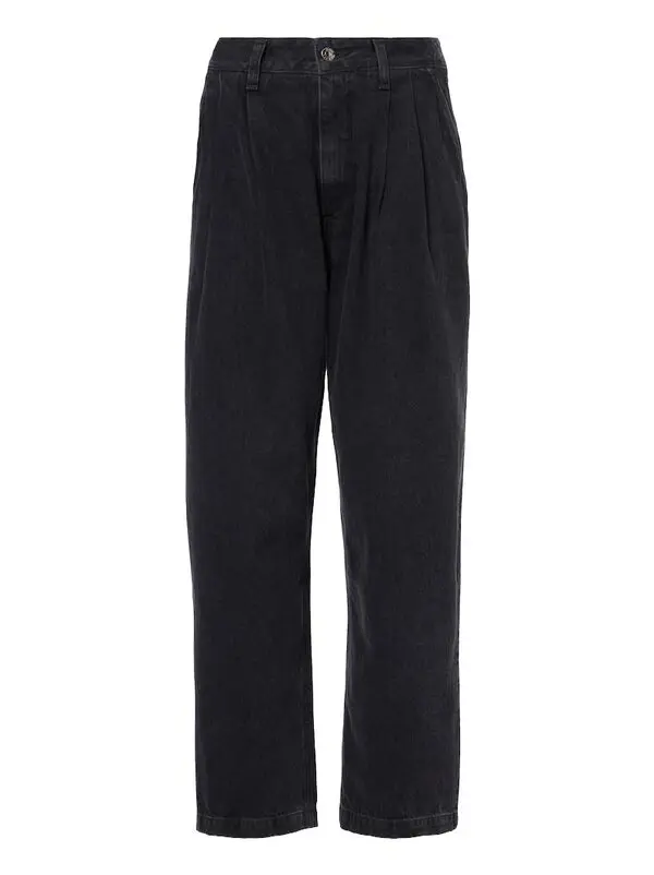 AGOLDE Slater High-rise Wide-leg Jeans In Remedy Wash - Black