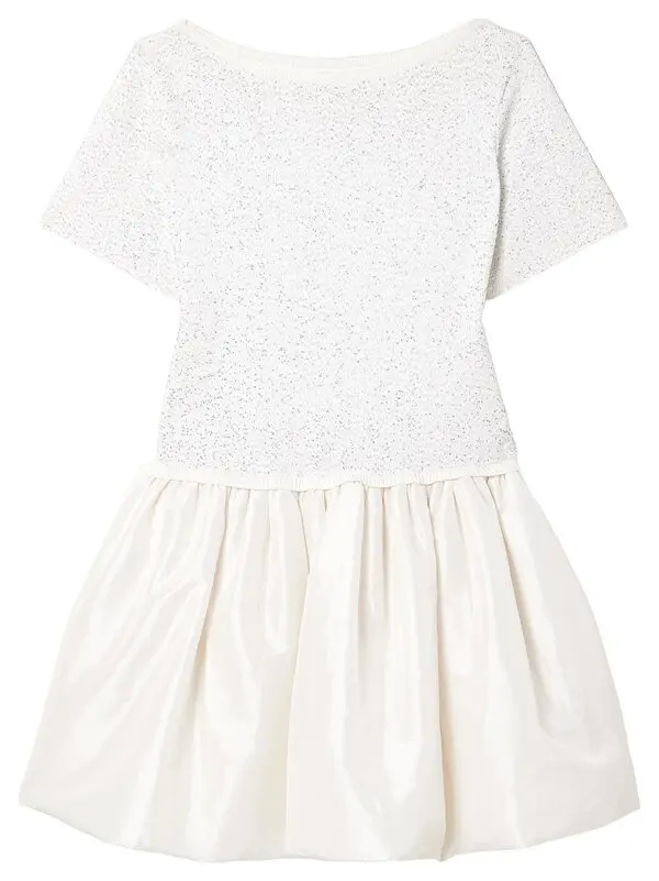 Simkhai Kenz Sequin-embellished Mini Dress - Neutrals