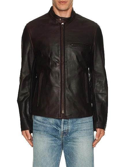 SCHOTT Nyc Cafe Racer Jacket - Brandy