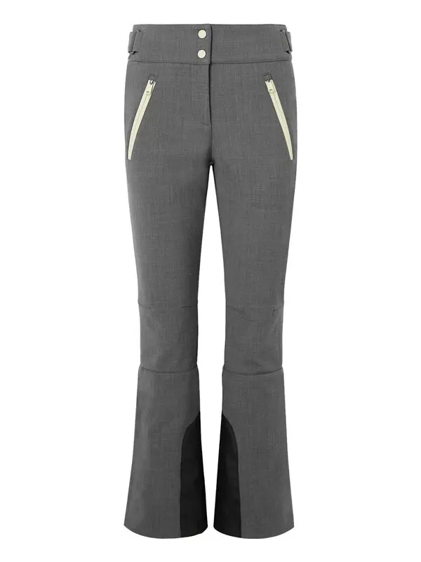 Brunello Cucinelli Wool-blend Flared Ski Pants - Gray