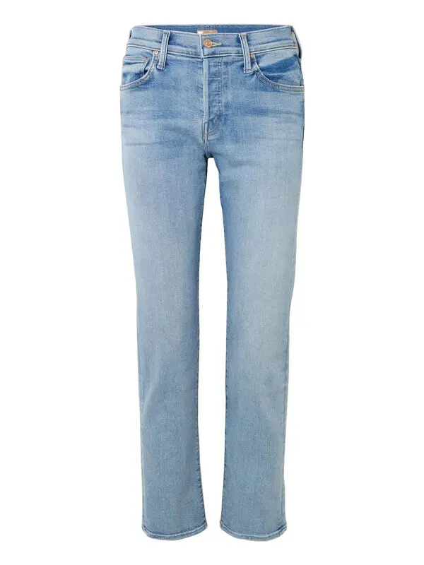 MOTHER Hiker Hover Mid-rise Straight-leg Jeans - Blue