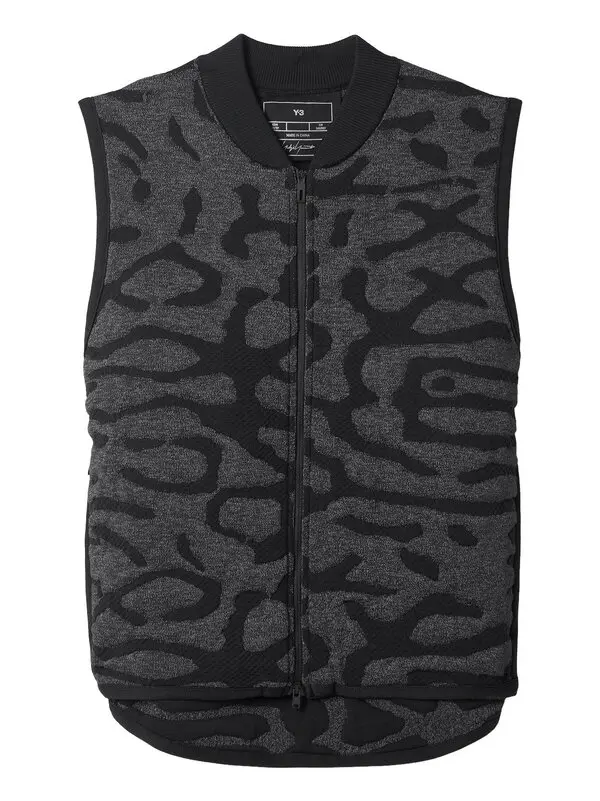 ADIDAS ORIGINALS Y-3 Recycled Jacquard-knit Vest - Black