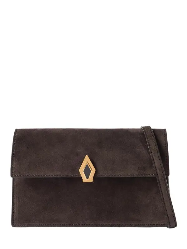METIER Parallel 22 Small Suede Shoulder Bag - Brown