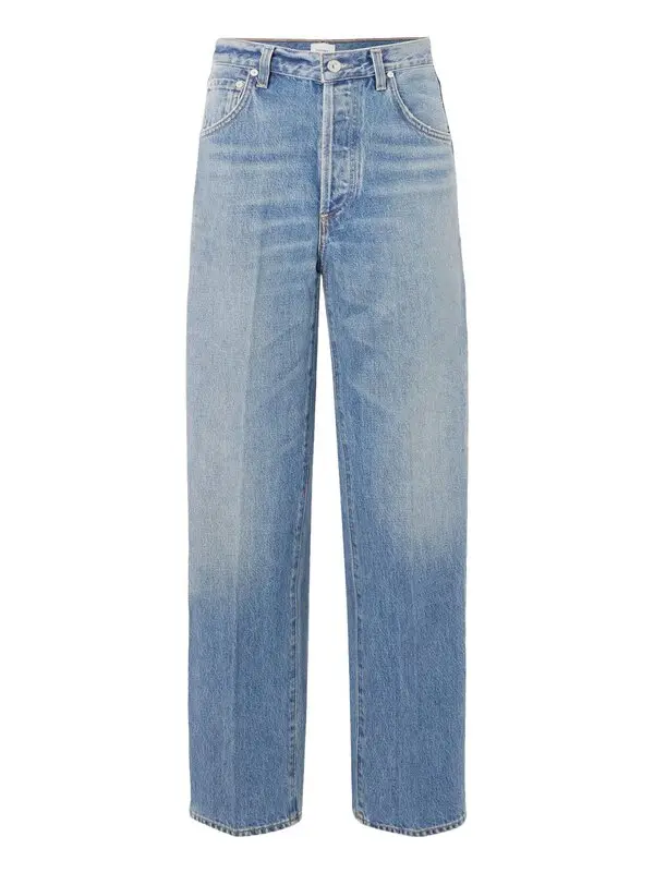 Citizens Of Humanity Baretta High-rise Straight-leg Organic Jeans - Blue