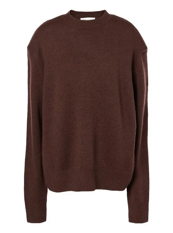 THE FRANKIE SHOP Rafaela Wool And Cashmere Sweater - Brown