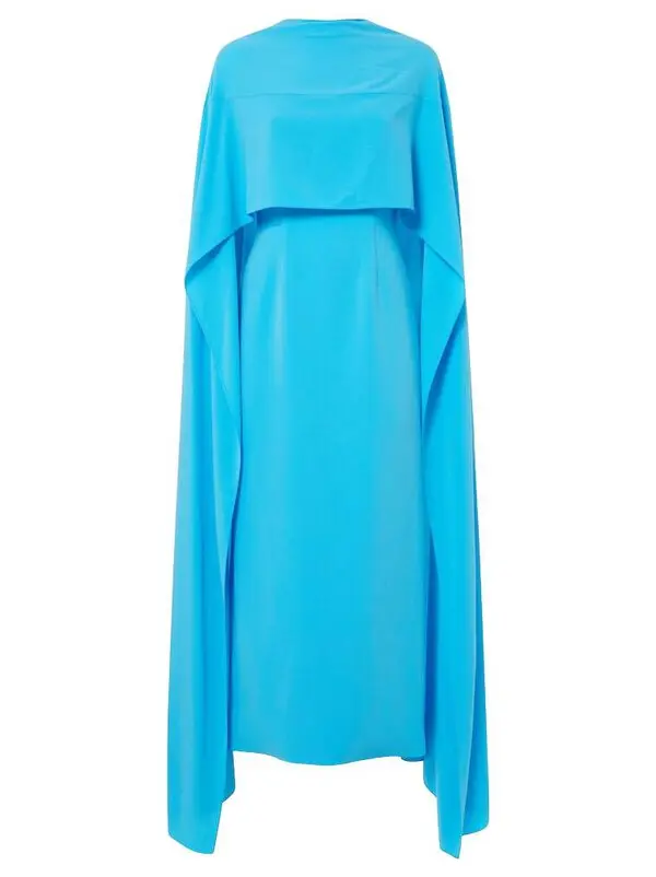 ROKSANDA Elina Cape Midi Dress - Blue