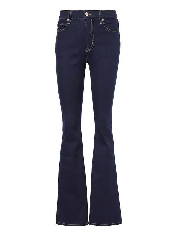 FRAME Le High Flare Flared Jeans - Blue