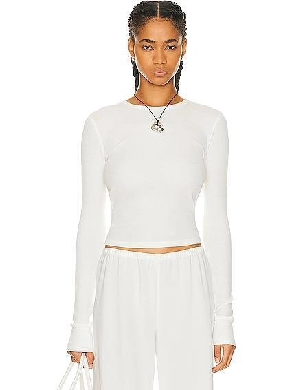 Eterne Long Sleeve Thermal Top - Ivory