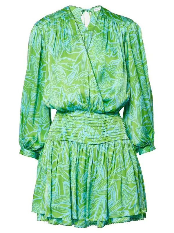 Poupette St Barth Colleen Printed Mini Dress - Blue