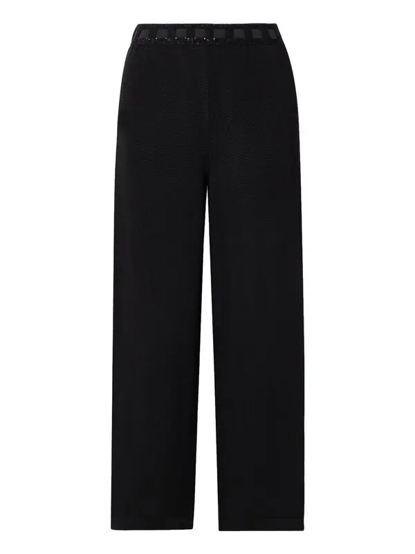 BODE Johnny Cotton Straight-leg Trousers - Black