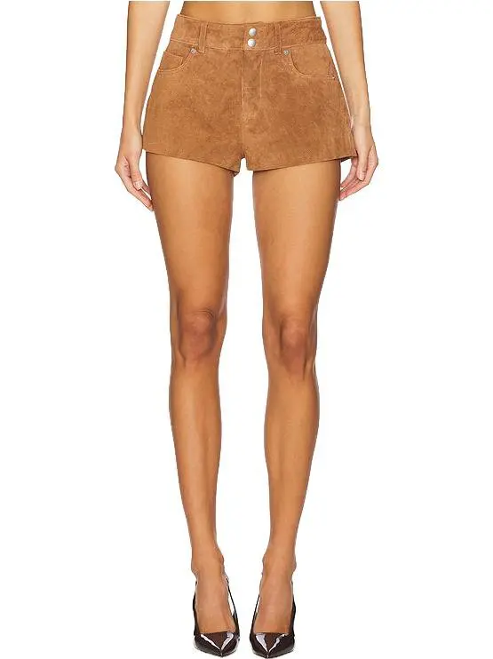Blanknyc Suede Hot Shorts - Tan