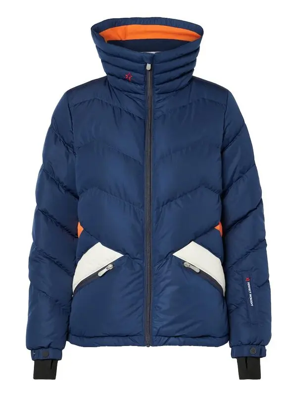Perfect Moment Houndstooth Down Ski Jacket - Multicoloured
