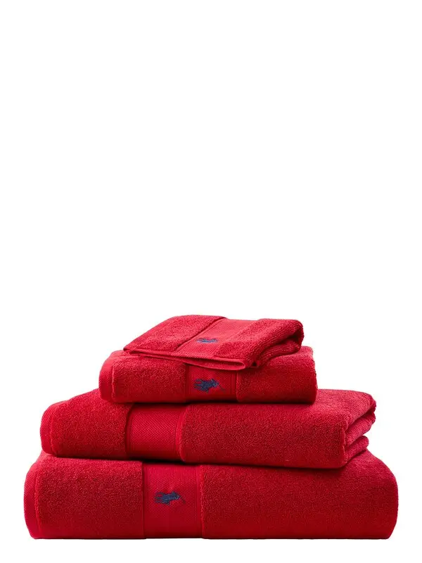 Ralph Lauren Polo Player Bath Towel - Red