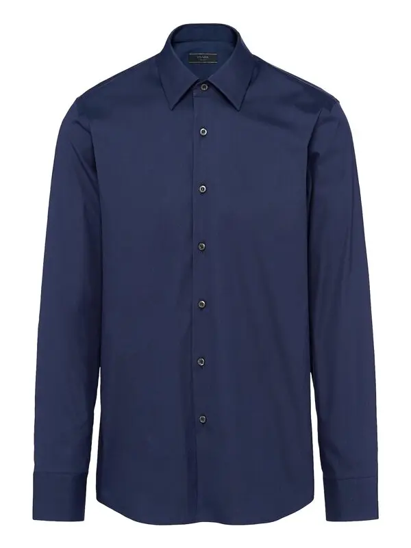 Prada Stretch-cotton Shirt - Blue
