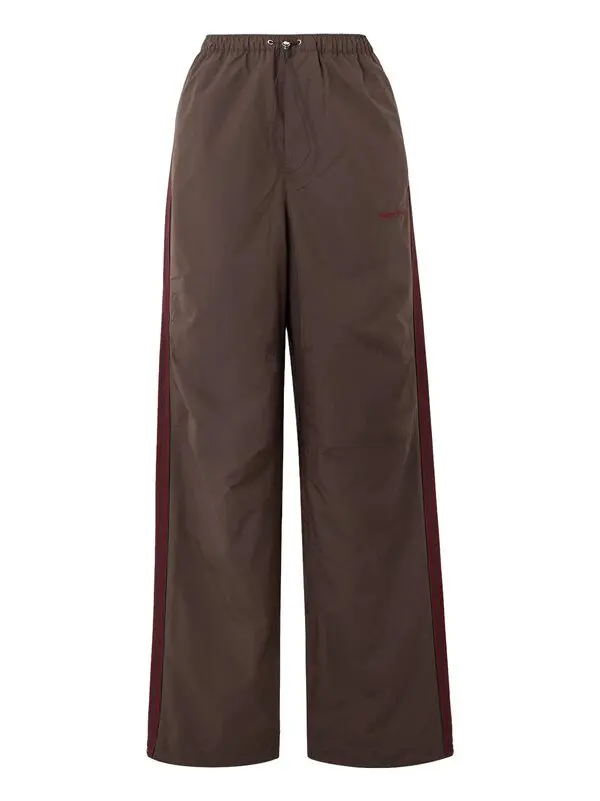 ADIDAS ORIGINALS X Wales Bonner Striped Shell Track Pants - Brown