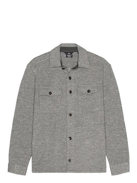 Faherty Brand Inlet Knit Shirt Jacket In . Also - Grey