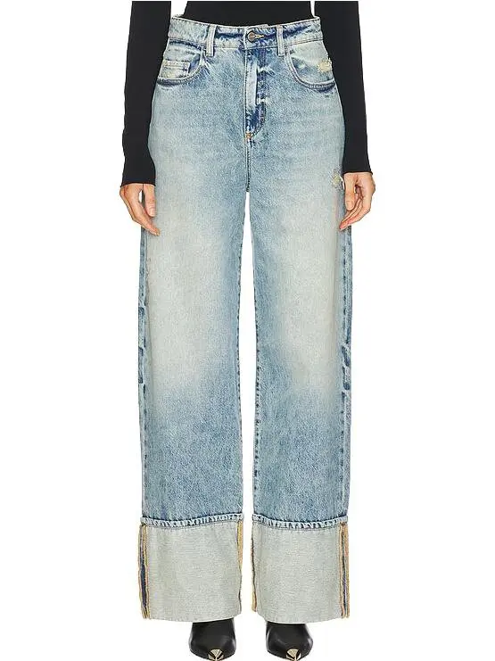 ICON DENIM LOS ANGELES Kiki Wide Leg Jeans In . Also - Denim-light
