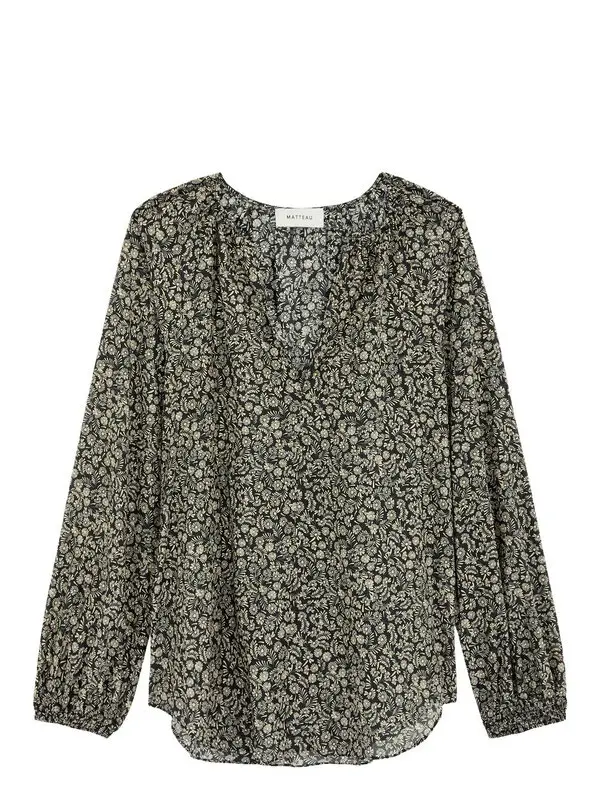 Matteau Voluminous Printed Blouse - Multicoloured