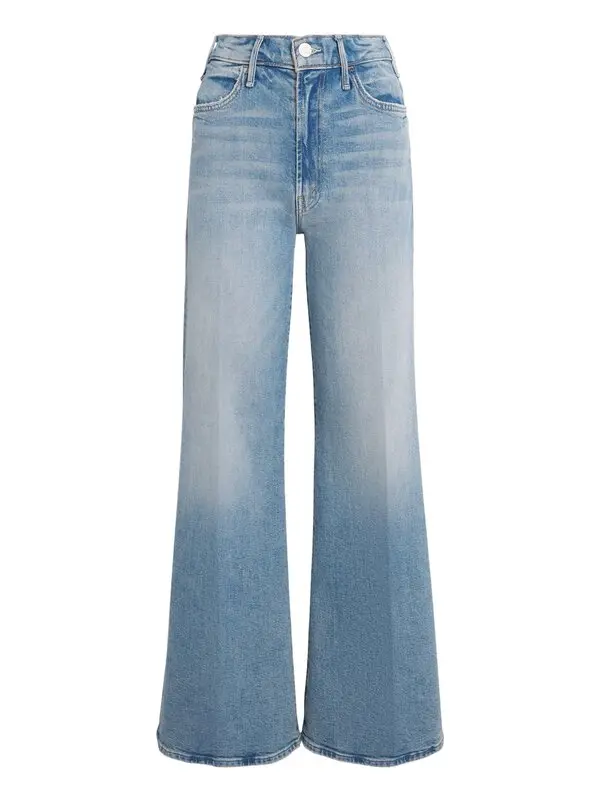MOTHER The Hustler Roller Sneak Jeans - Blue